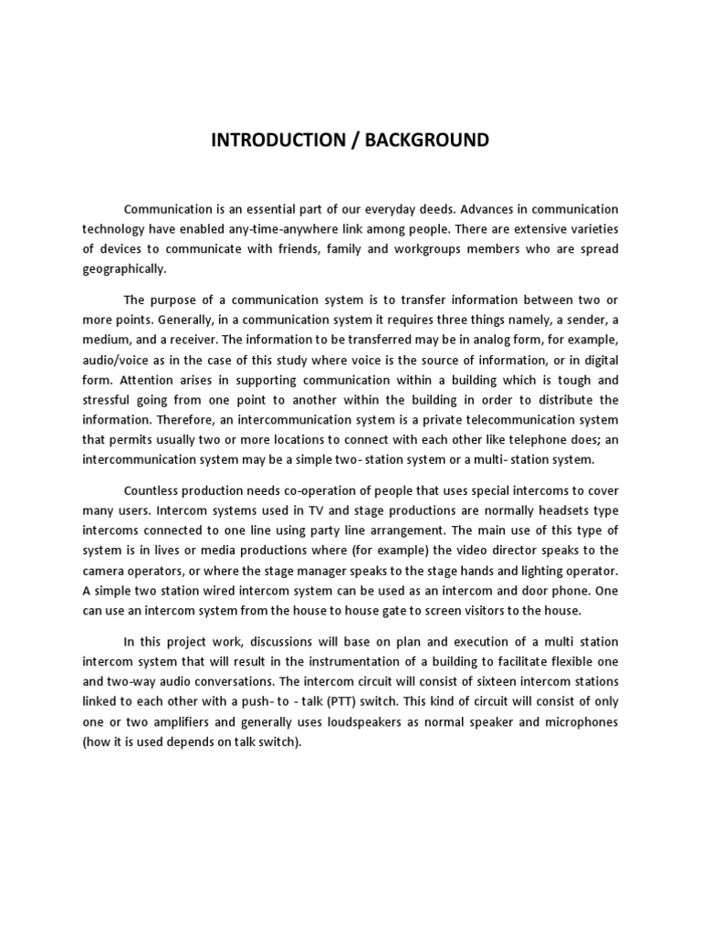 Introduction / Background | PDF