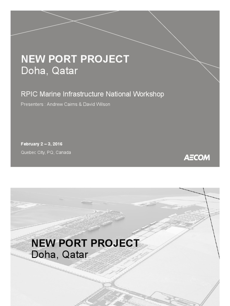 AECOM Formatted - Doha - NEW PORT PROJECT 28-01-2016 Final PDF | PDF ...
