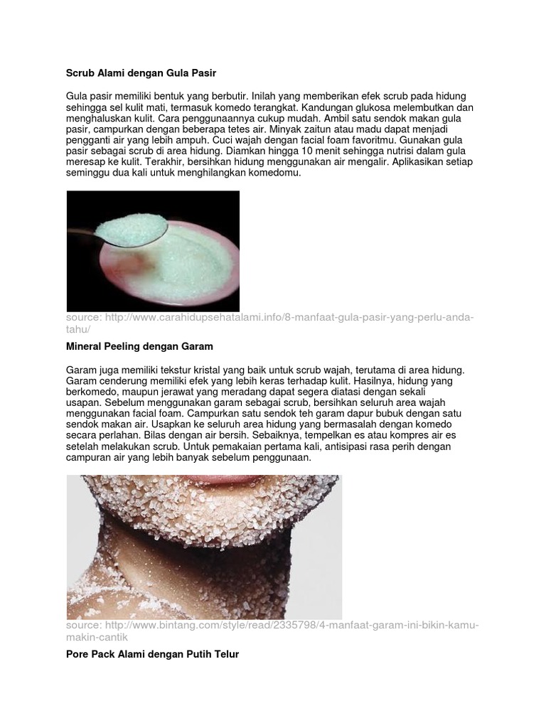 Scrub Alami Dengan Gula Pasir | PDF | Pengembangan Diri | Kesehatan ...