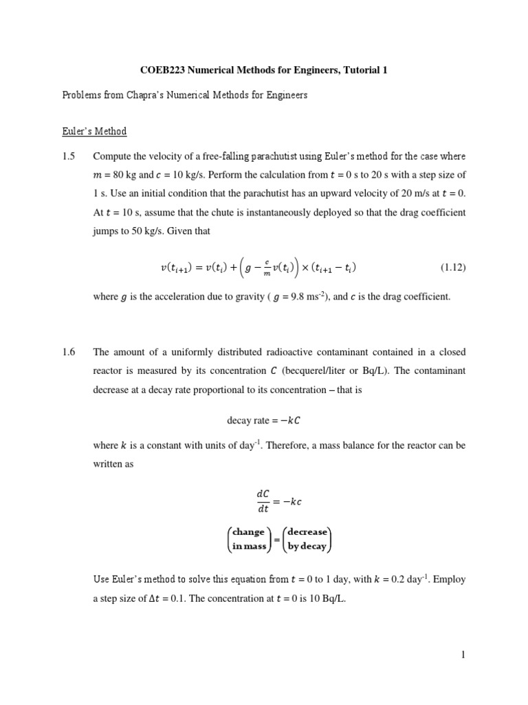 Tutorial 1 Numec | PDF | Radioactive Decay | Mass
