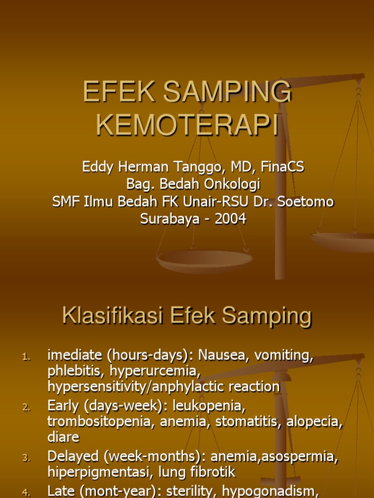 Efek Samping Kemoterapi