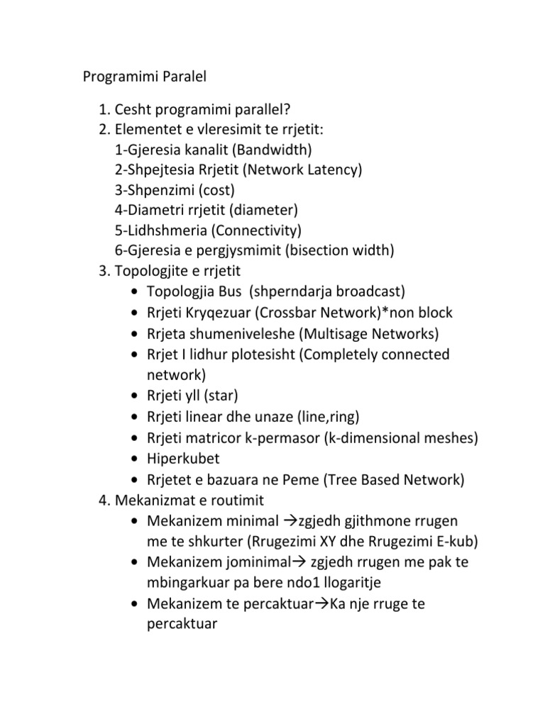 Programimi Paralel | PDF