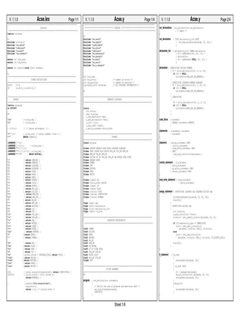 ACSE API Reference | PDF | Subroutine | Array Data Structure