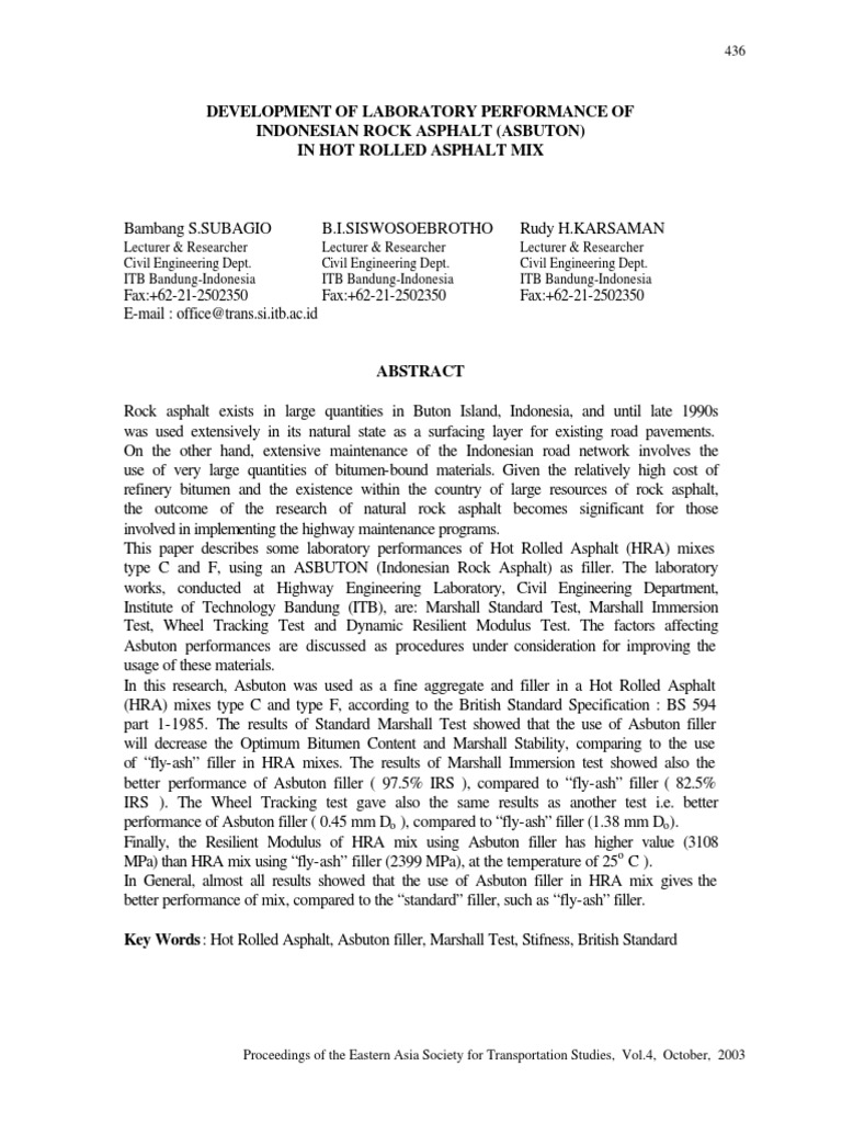 Bambang S. Subagio, B.I Siswosoebrotho and Rudy H. Karsaman ...