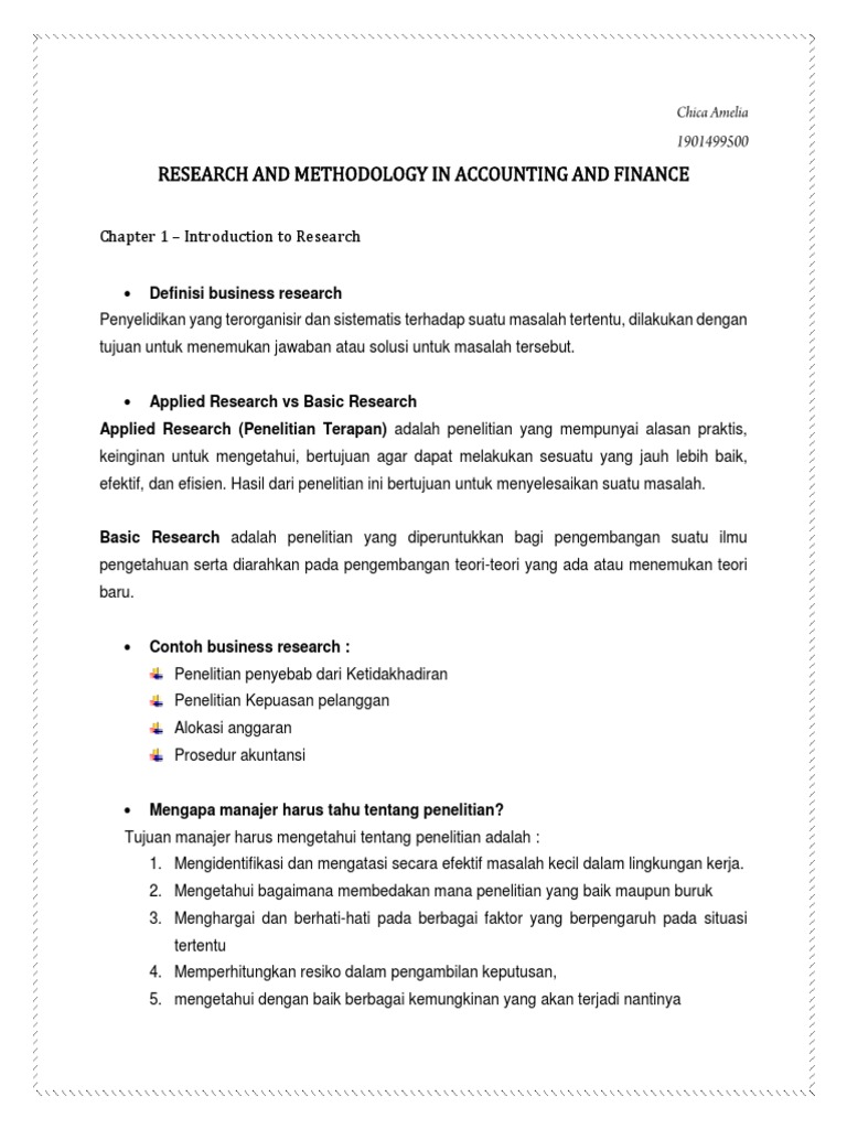 MATERI UTS Research and Methodology in Accounting | PDF | Karier & Perkembangan