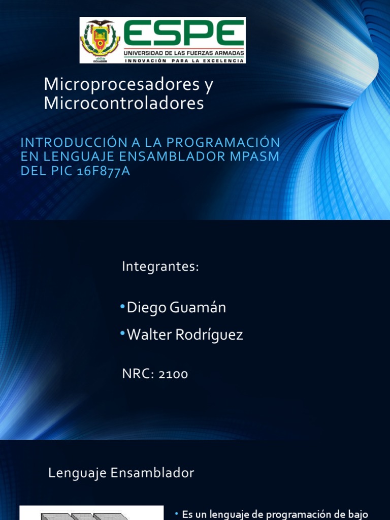 MPASM | PDF | Lenguaje ensamblador | Microcontrolador Pic