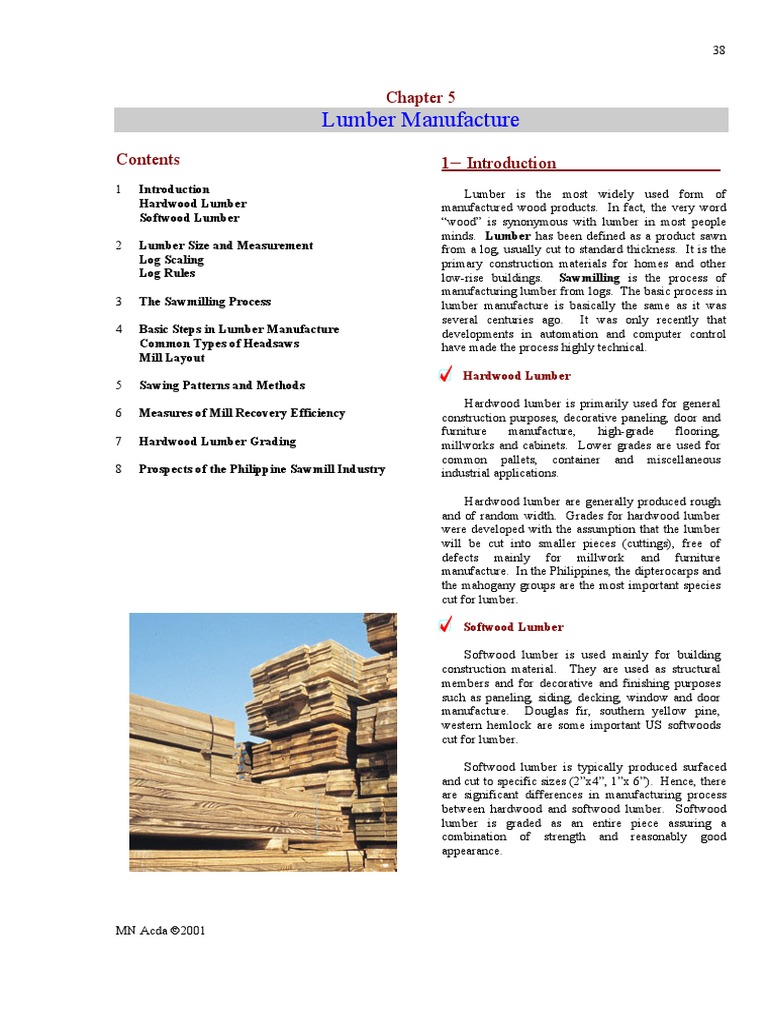 An Overview of the Lumber Manufacturing Process from Logs to Finished ...