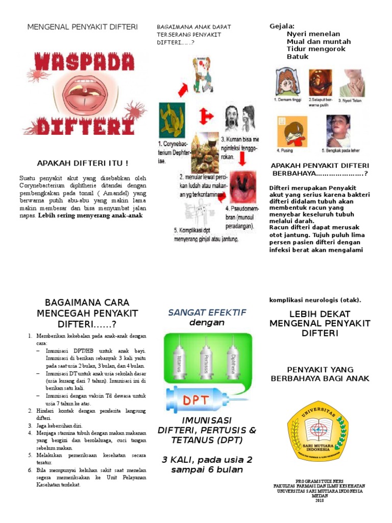 Leaflet Difteri | PDF