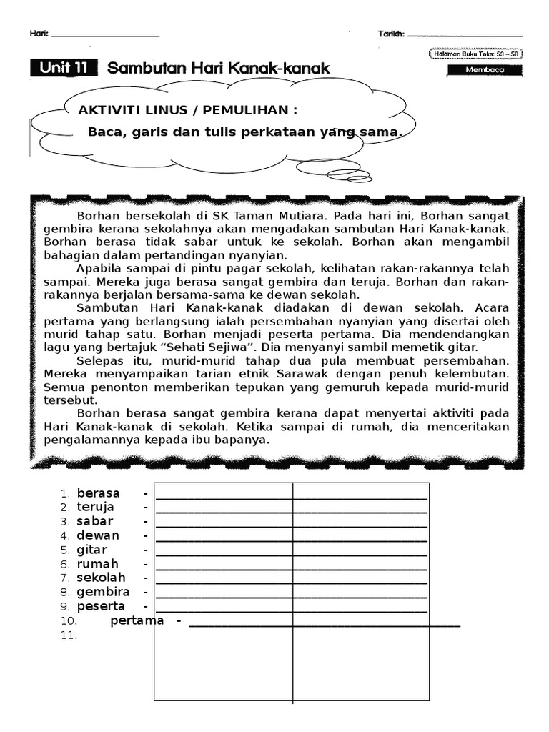 Rumusan BM Untuk Tahap 1 | PDF
