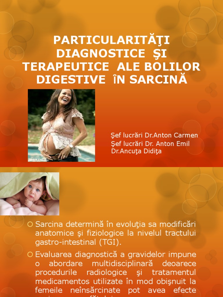 Bolile Digestive Si Sarcina - Dr. Anton Carmen Rodica | PDF