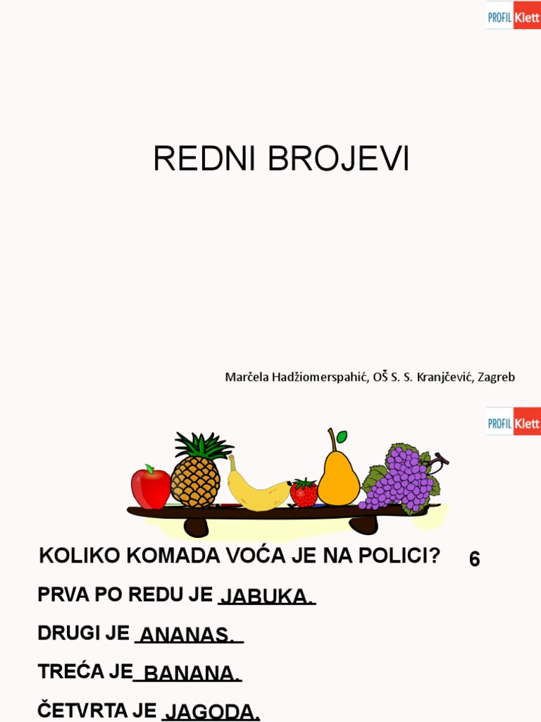 Redni Brojevi | PDF