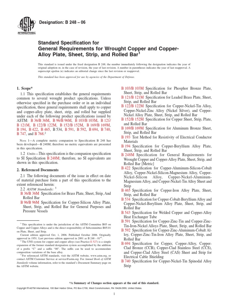 ASTM-B248.pdf | Engineering Tolerance | Alloy