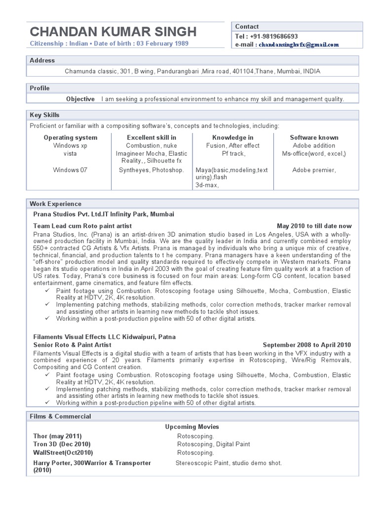 Chandan Kumar Singhcv | PDF