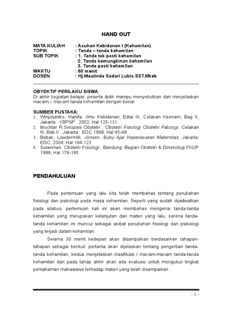Contoh Handout