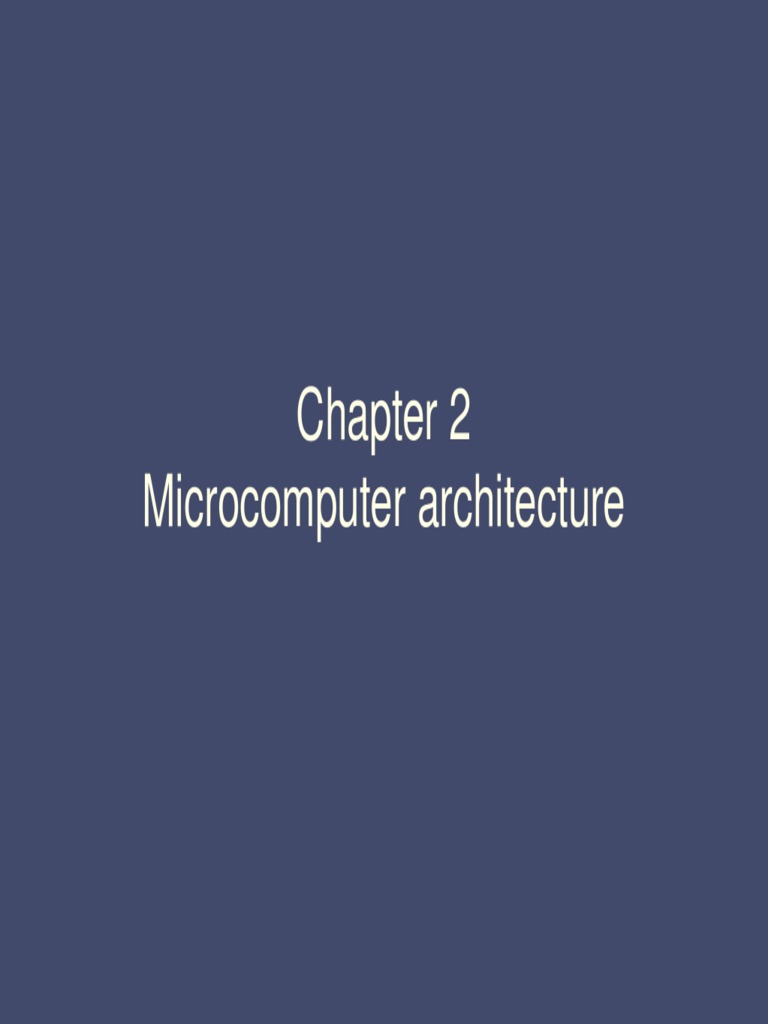 MSP430 Microcomputer Architecture | PDF | Computer Data Storage | Input/Output