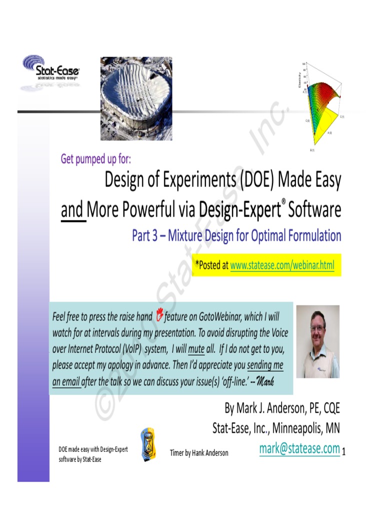 Design of Experiments (DOE) Made Easy and More Powerful Via Design ...