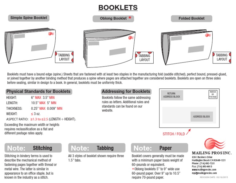 Booklet Template | PDF | Bookbinding | Books