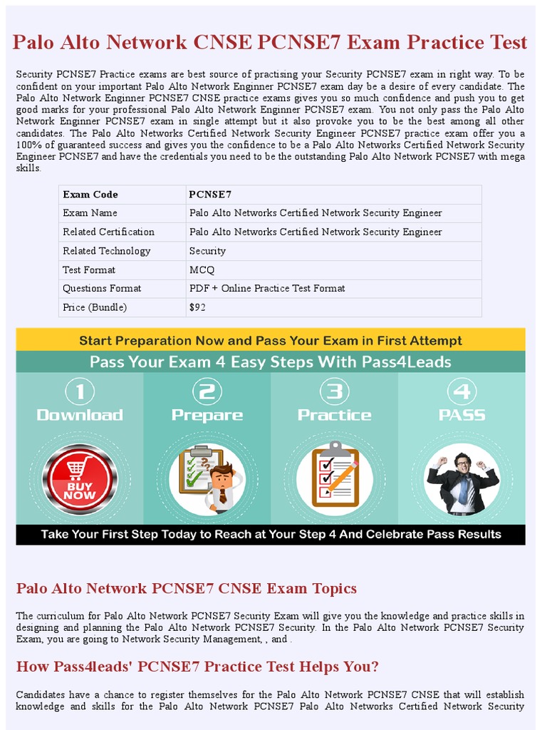 Palo Alto Network PCNSE7 Exam Questions | PDF | Certification | Engineer