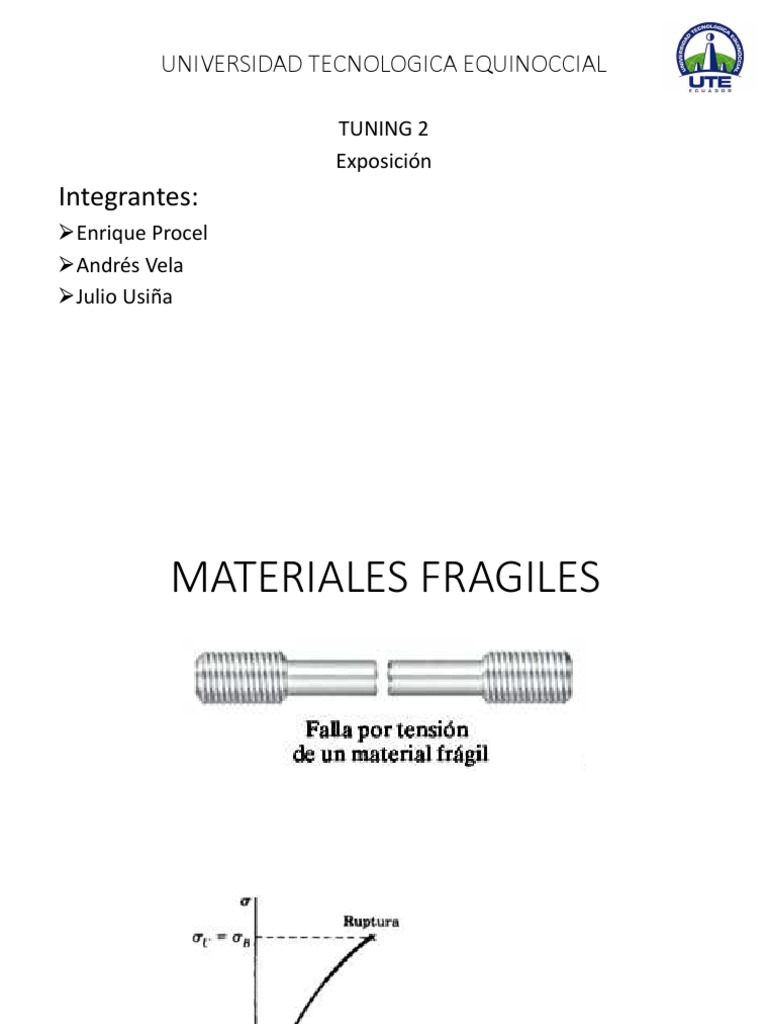 Materiales Fragiles | PDF | Ductilidad | Mecánica de fractura