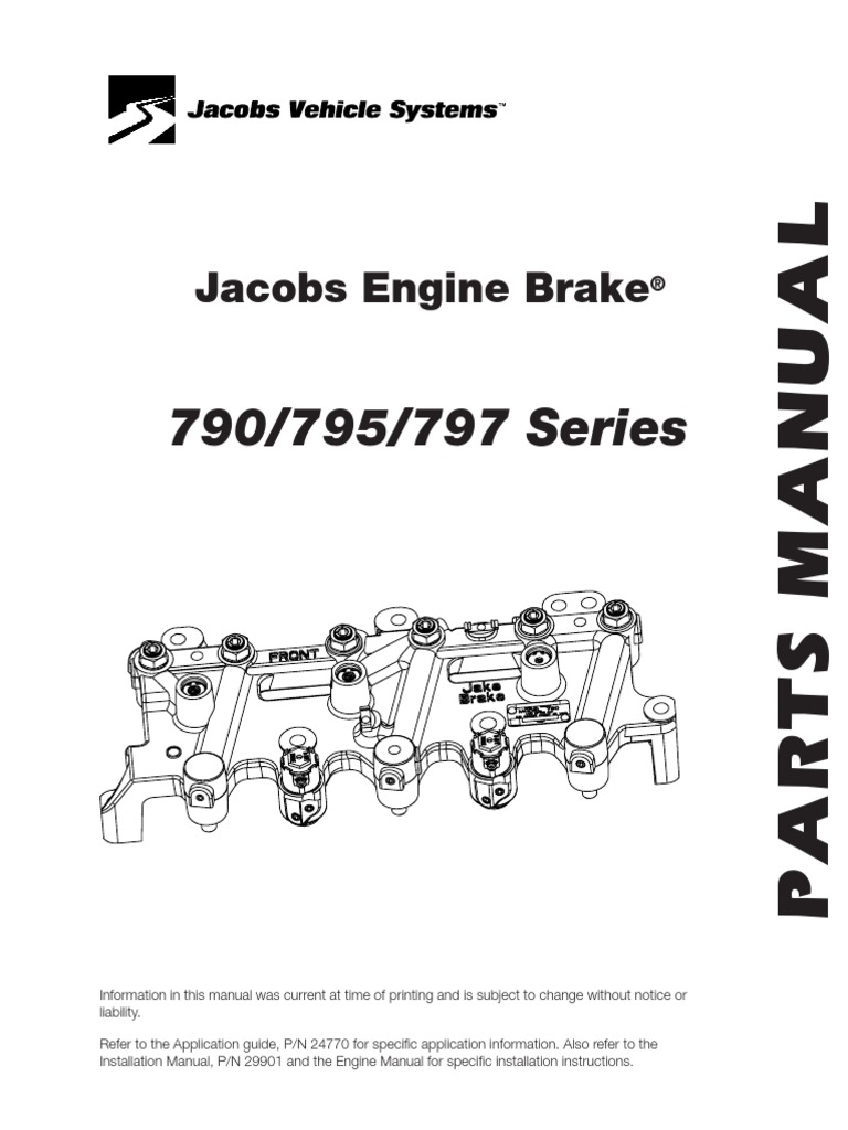 Jacobs Brake 790,795,797 | Screw | Valve