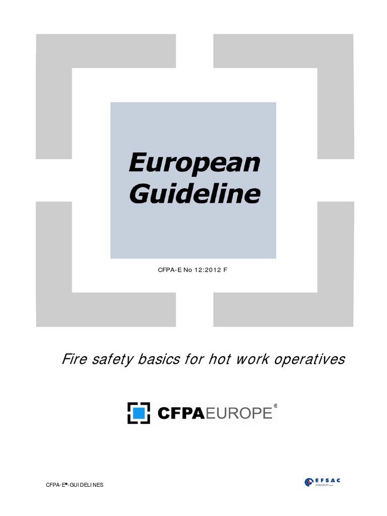 Hot Work Safety Guidelines by CFPA-E | PDF | Fire Safety | Safety