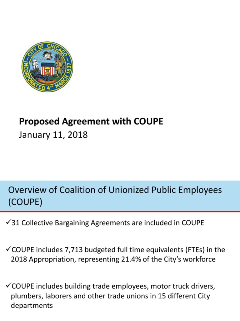 Coupe Agreement | PDF | Health Care Reform | Employment