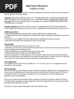 High School Musical Script | PDF | Entertainment | Performing Arts