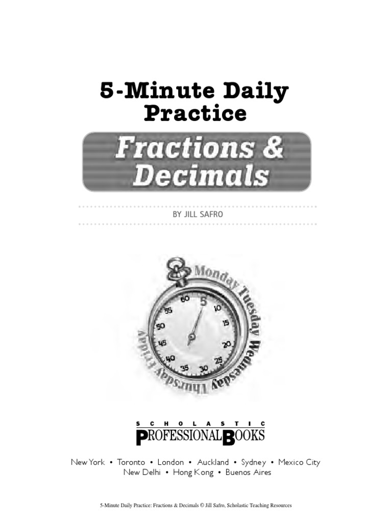 5 Minute Math Daily | PDF | Fraction (Mathematics) | Mathematical Objects