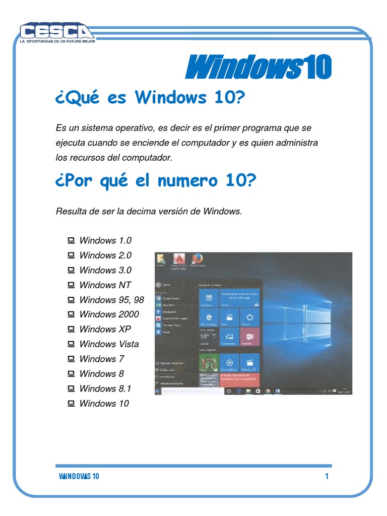 Windows 10 - Manual I | PDF | Windows 10 | Microsoft Windows