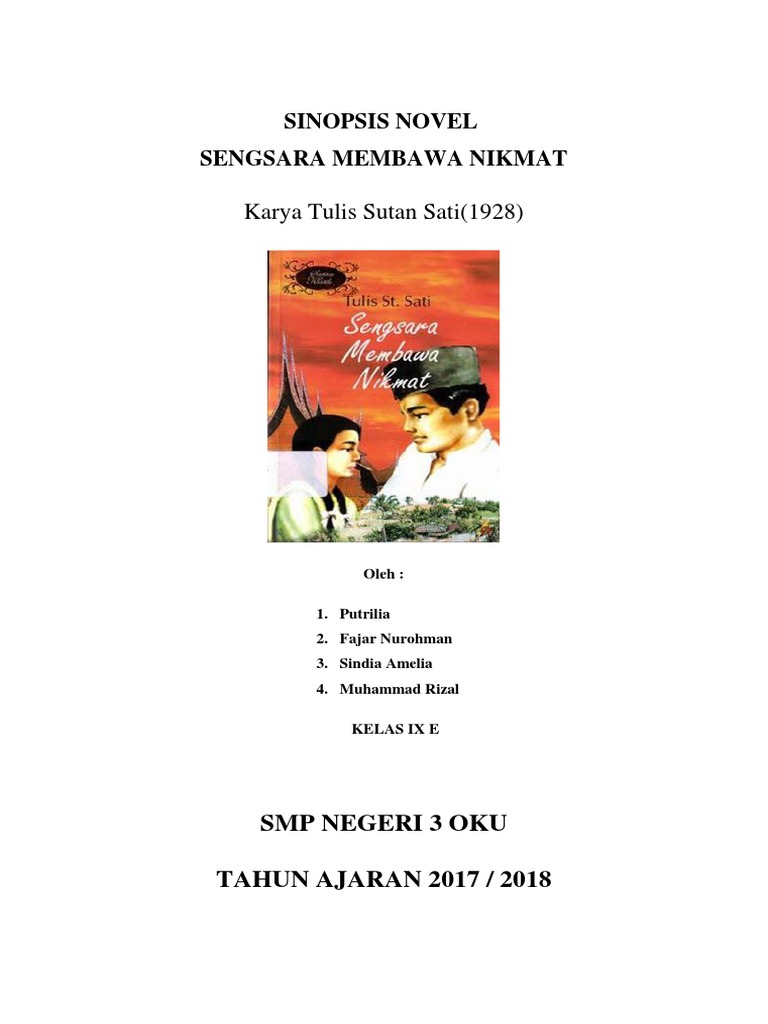 Sinopsis Novel Sengsara Membawa Nikmat | PDF | Fiksi Misteri, Thriller ...