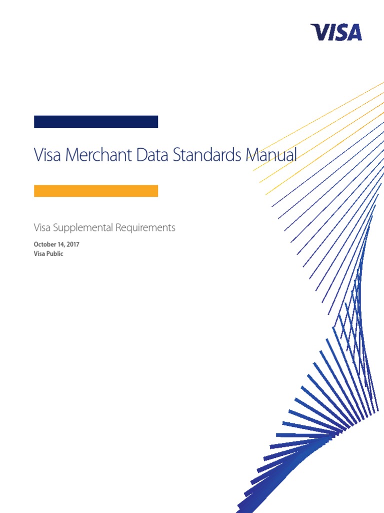 Visa Merchant Data Standards Manual | PDF | Visa Inc. | Sales
