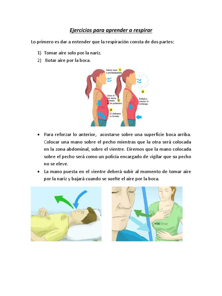 Ejercicios para Aprender A Respirar | PDF