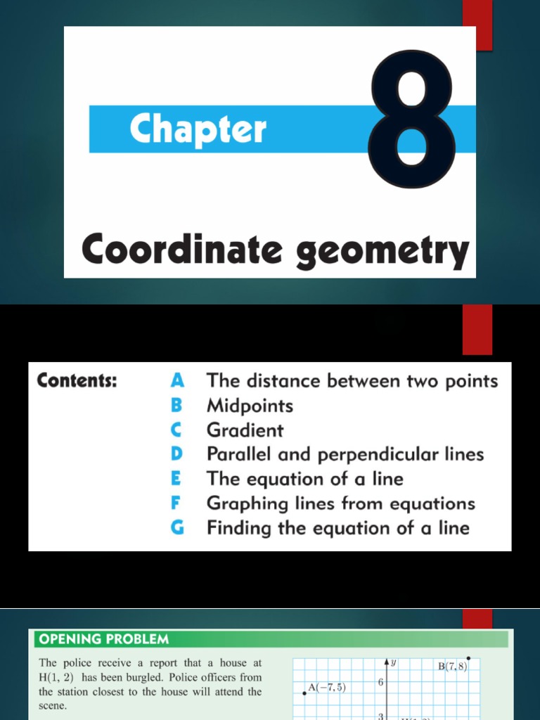 Grade 8 - Coordinate Geometry | PDF