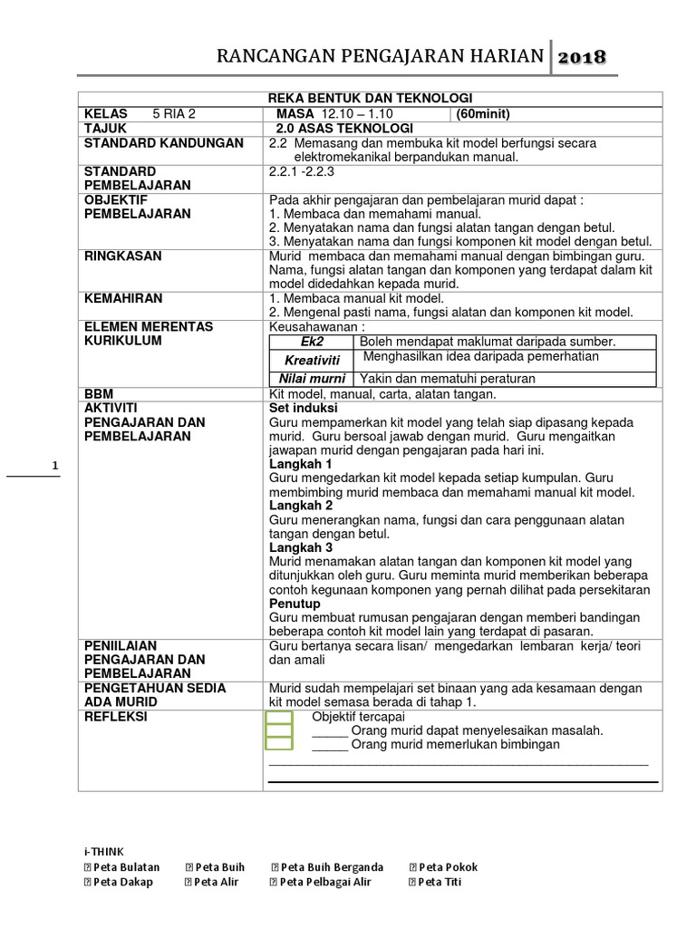RPH RBT Tahun 5 | PDF