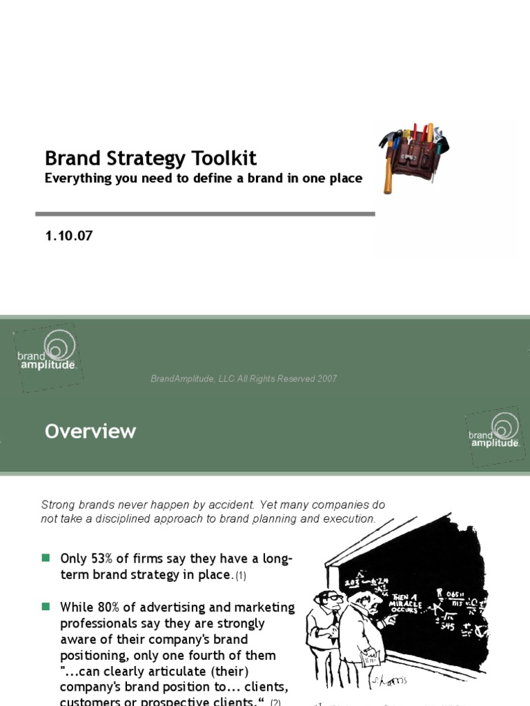 Toolkit For Brand Strategy PDF | PDF | Brand | Strategic Management