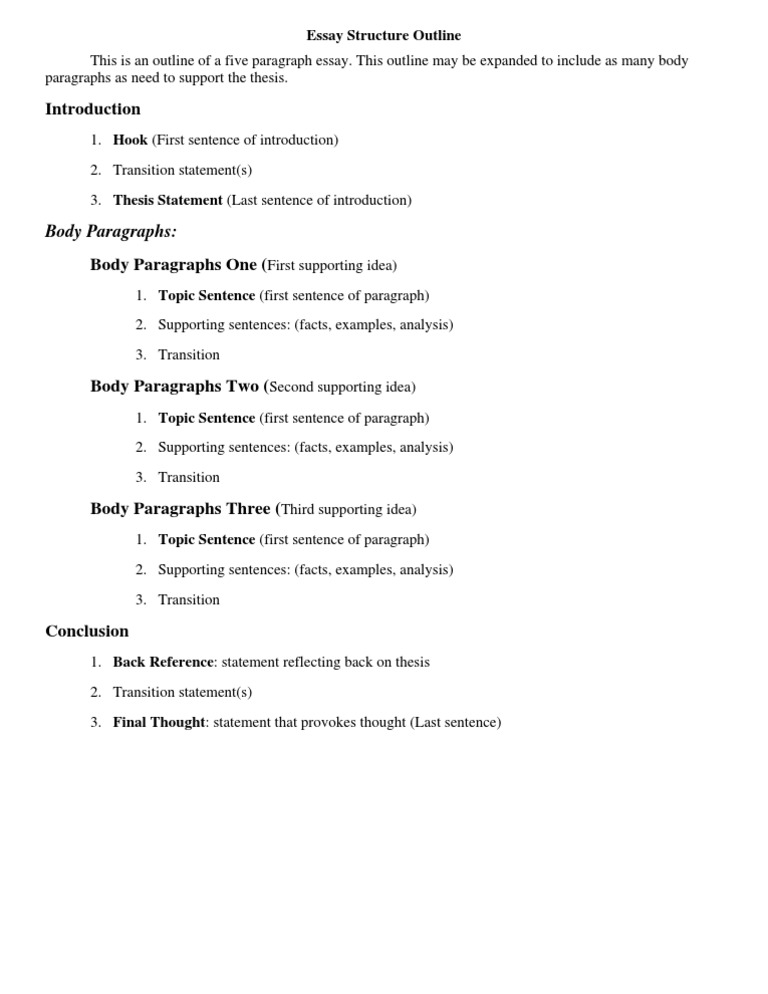 Essay Structure | PDF