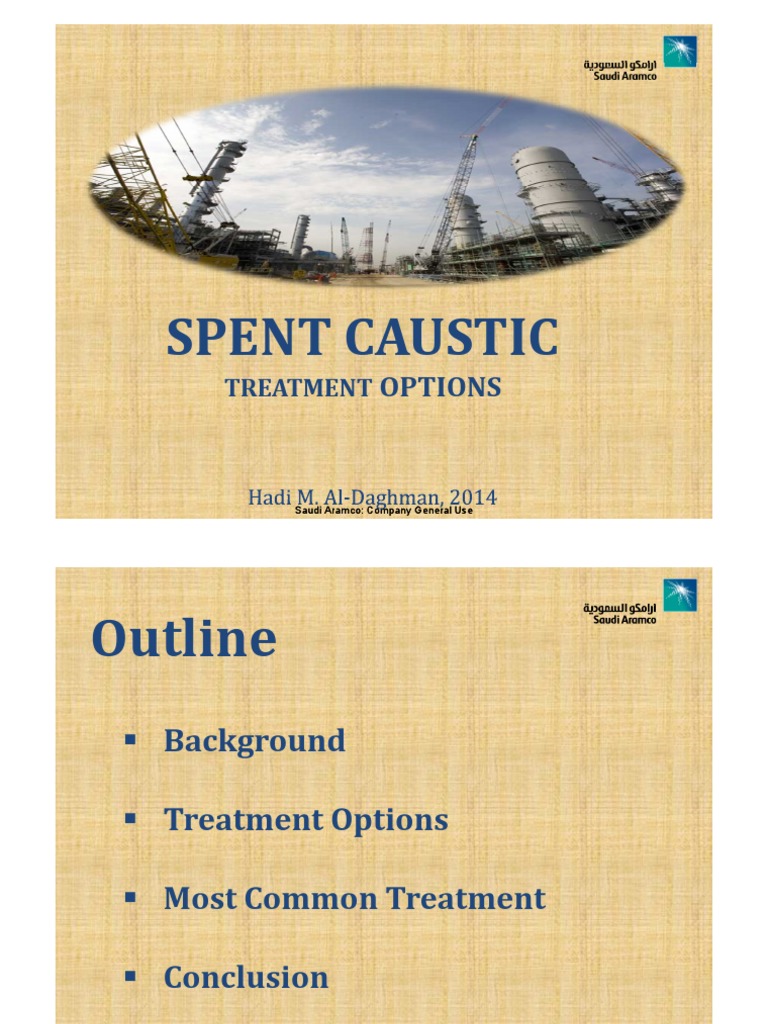 Spent Caustic Treatment Options-Saudi Aramco | PDF | Total Organic ...