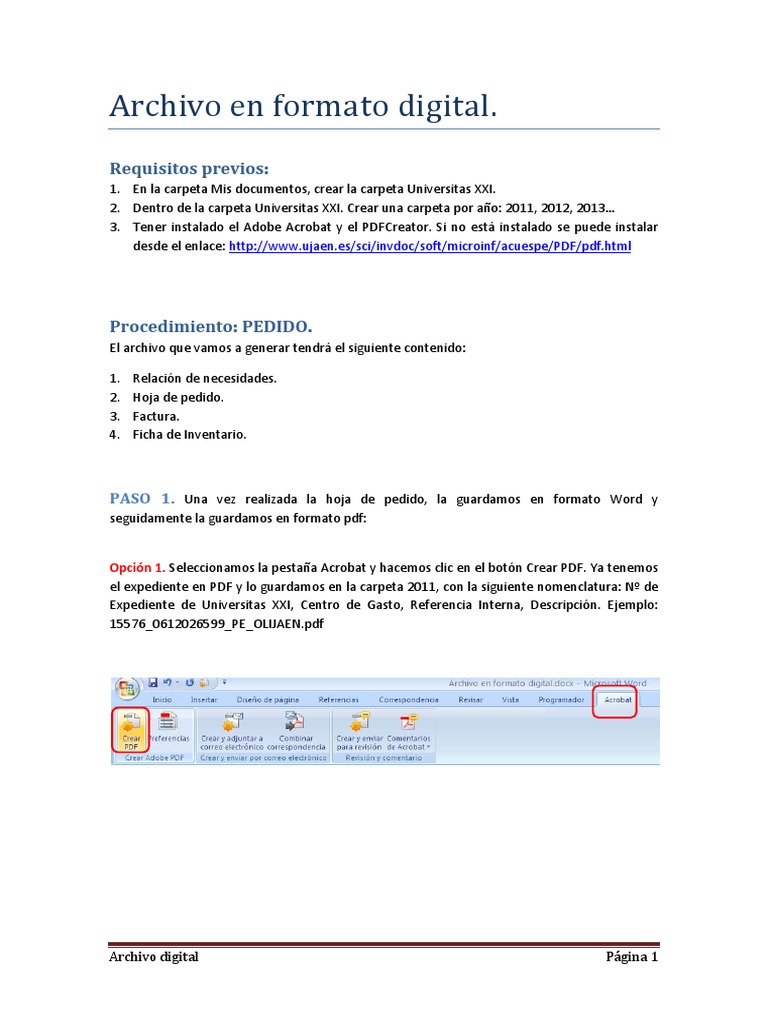 Modelo Archivo en Formato Digital | PDF | Formato de Documento Portable ...
