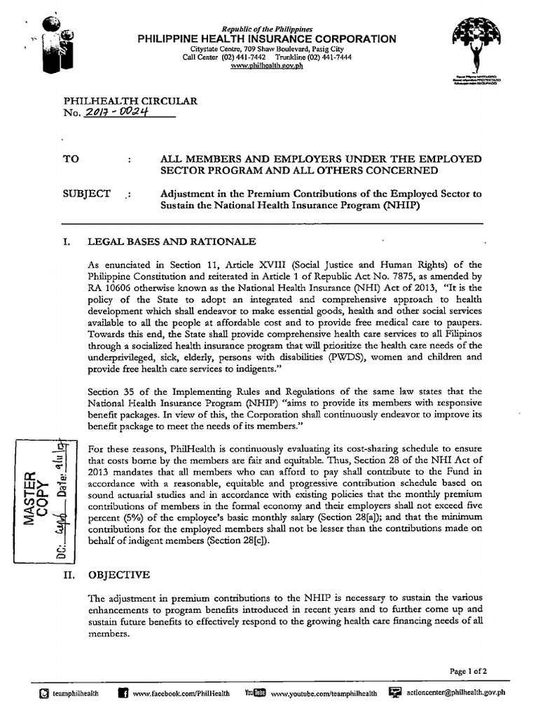 PhilHealth Circular No. 2017-0024 PDF | PDF