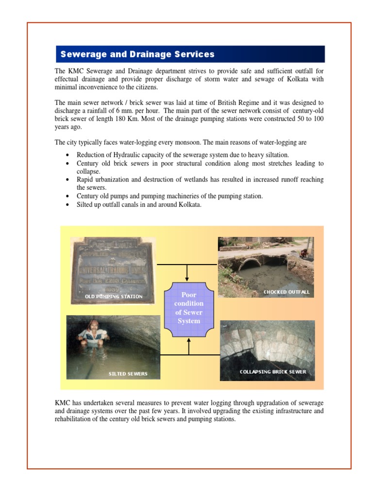 Sewerage and Drainage | PDF | Combined Sewer | Sanitary Sewer
