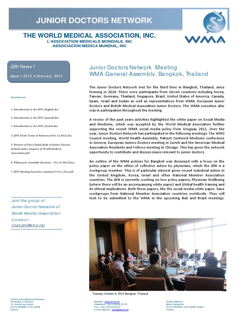 JDN News Letter Issue 1 2013 | PDF | Physician | Medicine