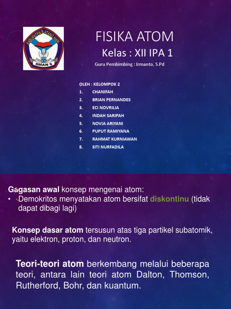 Ppt. Fisika Atom | PDF