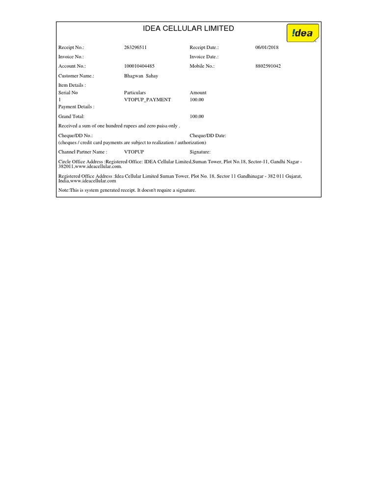Paymentreceipt PDF | PDF | Business
