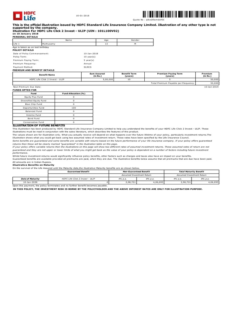 Illustration | PDF | Insurance | Life Insurance