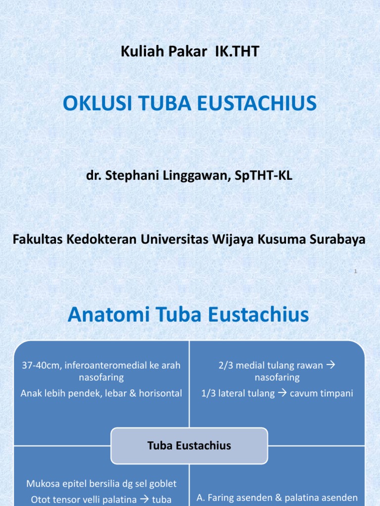 Oklusi Tuba Eustachius dan Tatalaksana | PDF