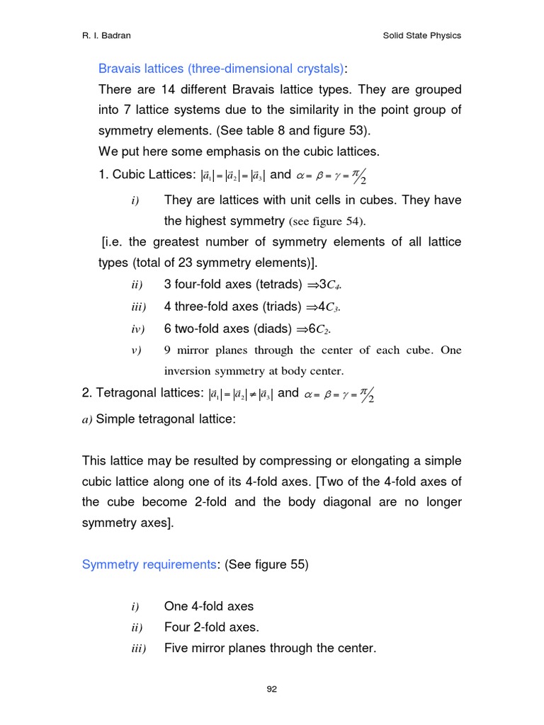 2-Crystal Symmetry and Classification-2 | PDF | Crystal Structure ...