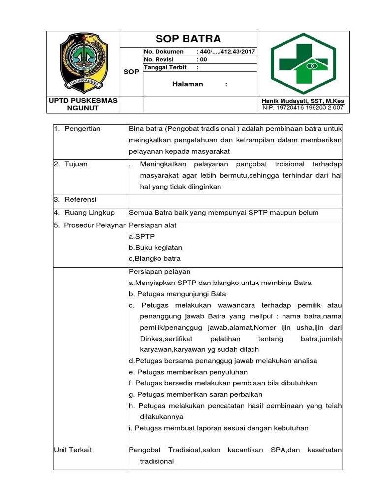SOP BATRA - Docx (Repaired) | PDF
