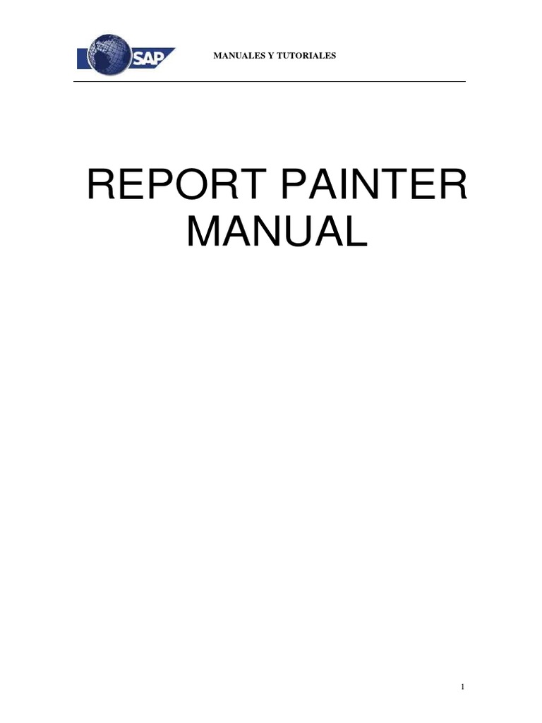 SAP Report Painter Manual Guide | PDF | Cooking, Food & Wine | Computers