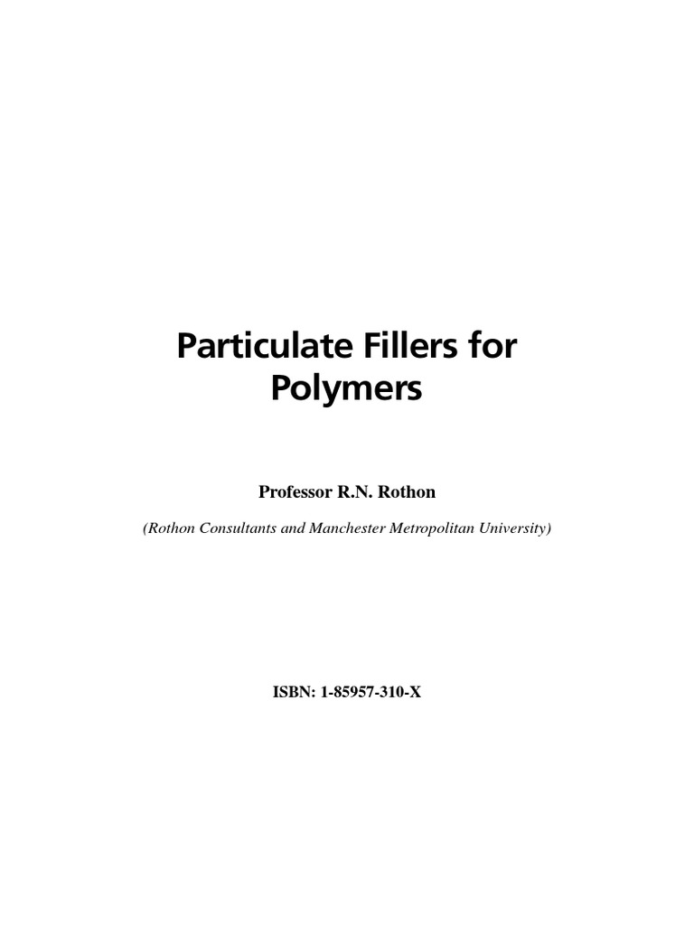 Particulate Fillers For Polymers | PDF | Polymers | Plastic