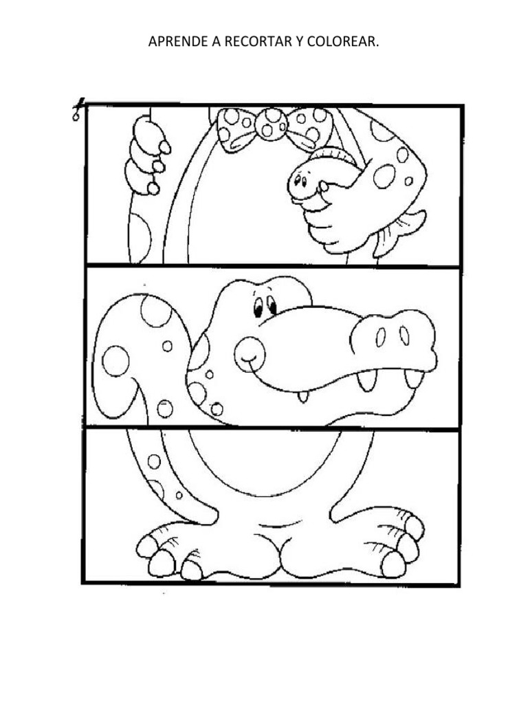 Aprende A Recortar y Colorear | PDF